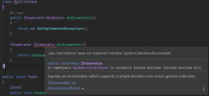 Foreach, IEnumerable and IEnumerator in C# - Yumasoft