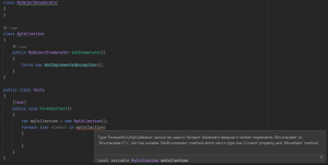 Foreach, IEnumerable and IEnumerator in C# - Yumasoft